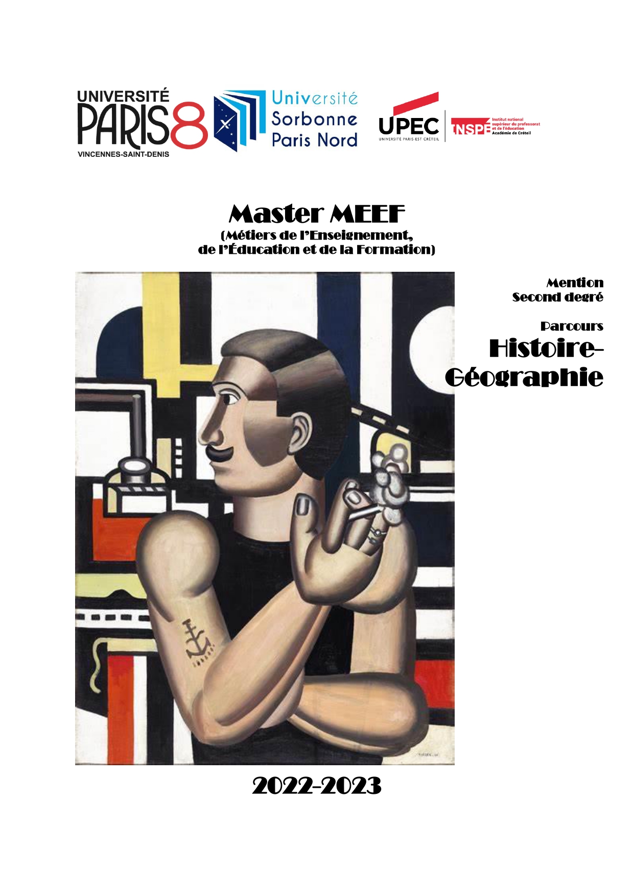 Master MEEF Histoire-géographie – Département d'Histoire